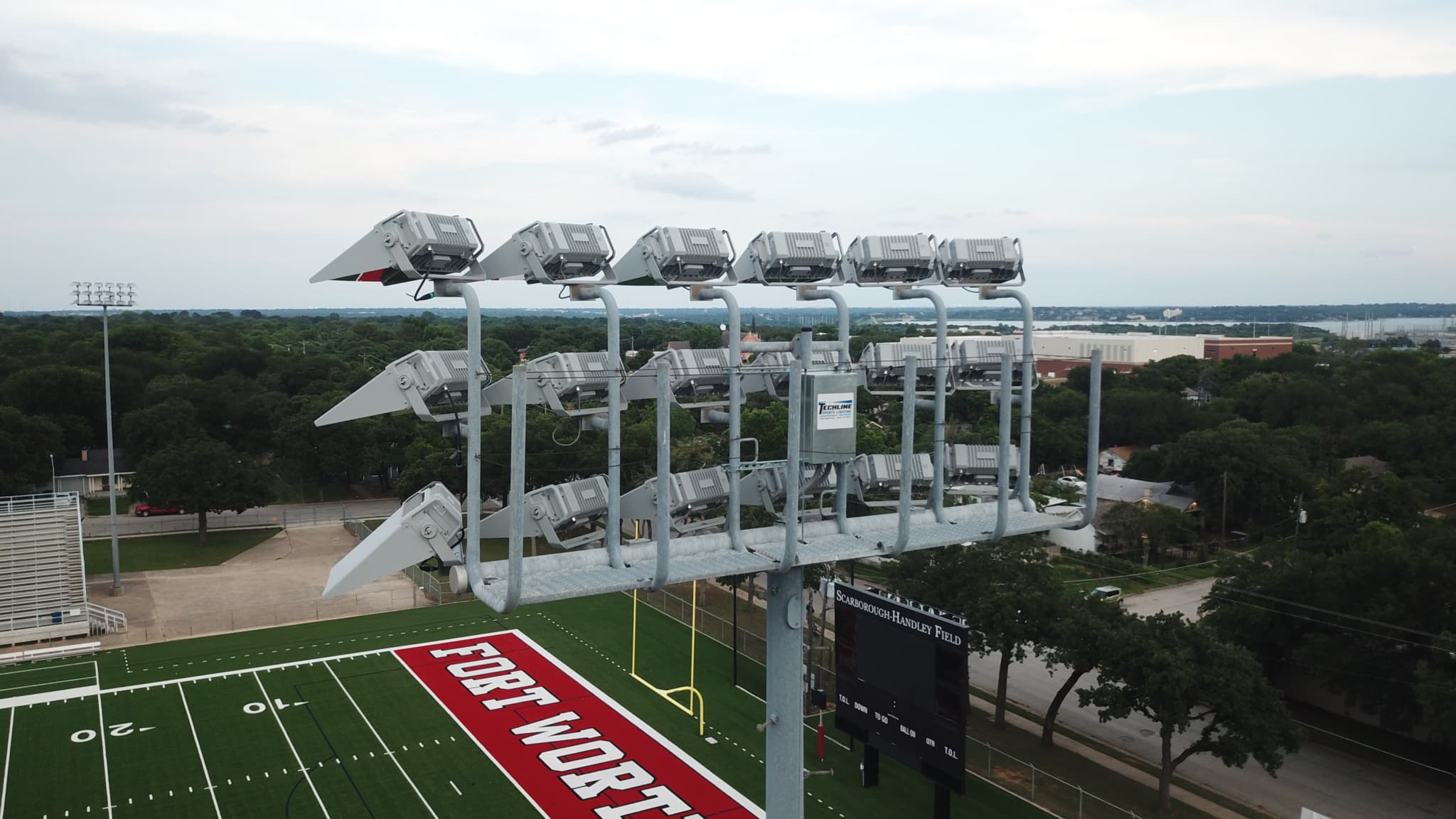 Sports Lighting Poles | Techline Sports Lighting